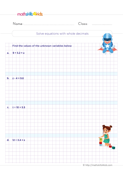 Index of /5th-grade/worksheets/22.variable-expressions